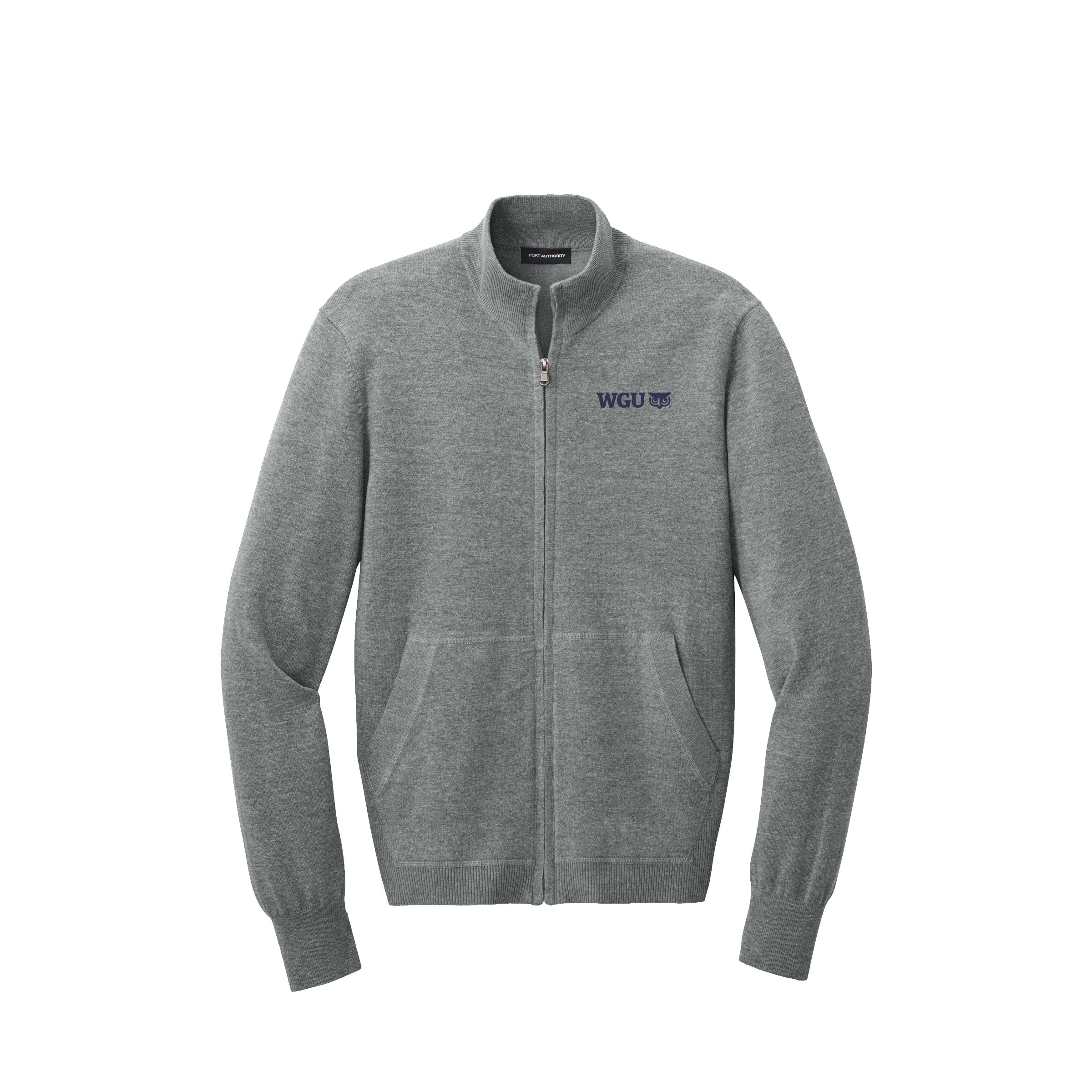 Mens Embroidered WGU Easy Care Full Zip Sweater