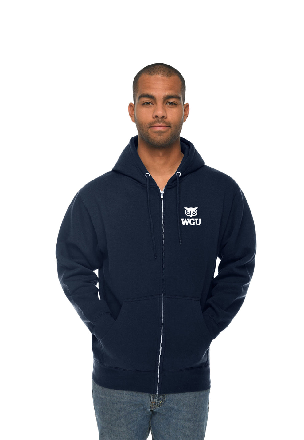 Adult WGU Left Chest Embroidered Full Zip Hoodie